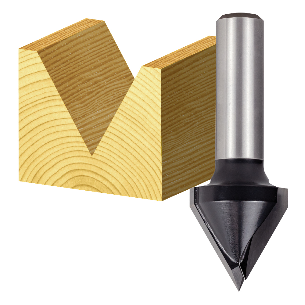 2 Flute 60 Vee Groove Bit Carbide Tipped